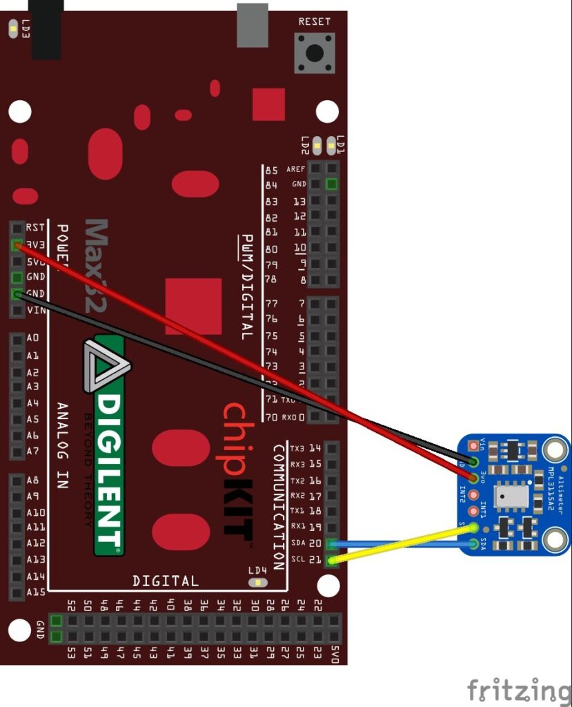 Chipkit And Mpl3115a2 Pressure Sensor Example Pic Learning 1409